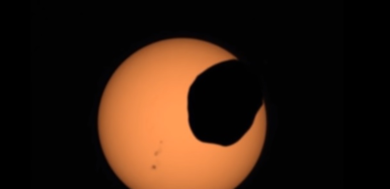 The solar eclipse from Mars... See what was documented by the "NASA ...